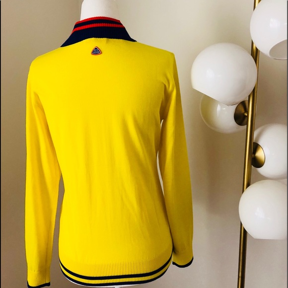 Louis Castel | Jackets & Coats | Louis Castel Yellow Golf Jacket Nwt ...